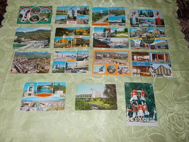 Jugoslavija - 15 razglednica iz 60-ih , 70-ih i 80-ih
