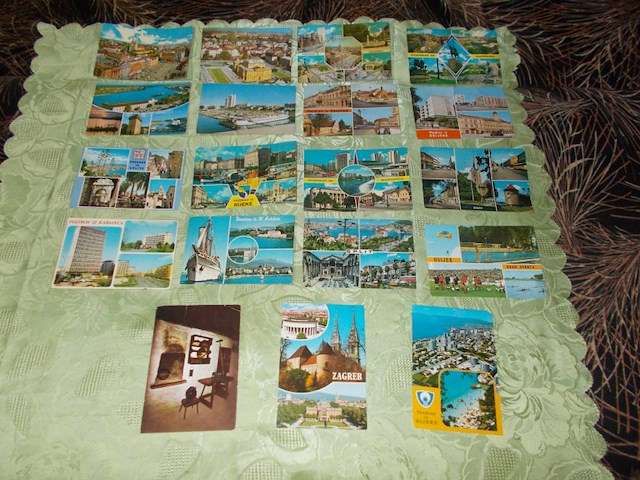 Hrvatska - 19 razglednica iz 70-ih i 80-ih godina