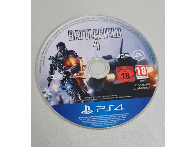 Battlefield 4   PS4  (samo disk)