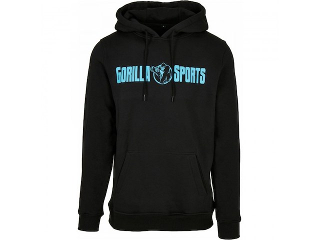 GORILLA SPORTS Sportski unisex duks Gorilla Sports (XS / Crna-Neon tirkizna)