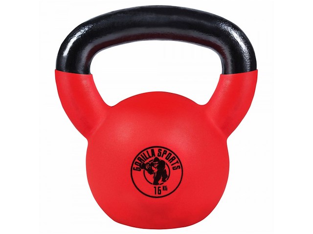 GORILLA SPORTS Rusko zvono sa neoprenom (16 kg)