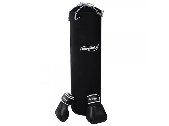 GORILLA SPORTS Vreća za boks (100 cm / Ø 30 cm / 25 kg) + Rukavice