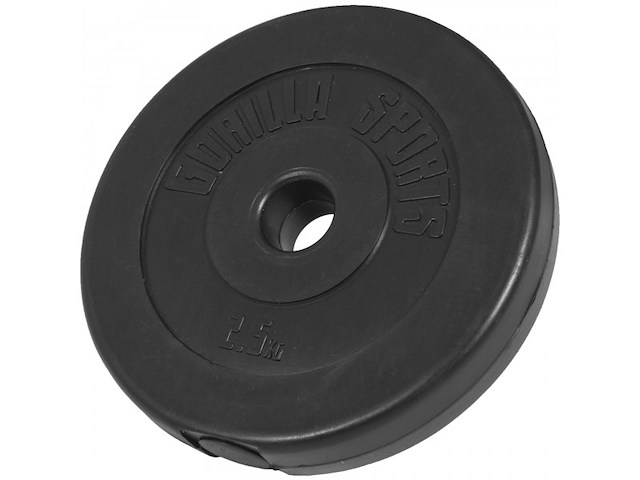 GORILLA SPORTS Teg obložen plastikom (2,5 kg)