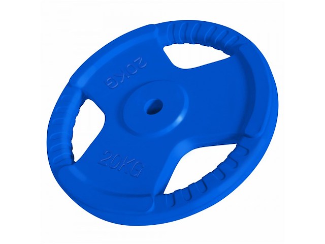 GORILLA SPORTS Gumirani teg (20 kg / Plavi)