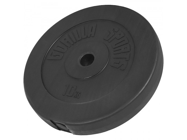 GORILLA SPORTS Teg obložen plastikom (10 kg)