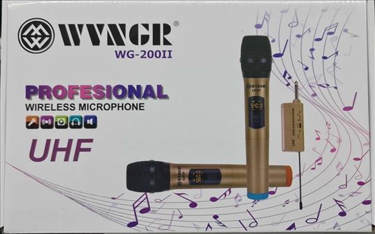 Bezicni mikrofon set 2 mikrofona profesionalni WG-