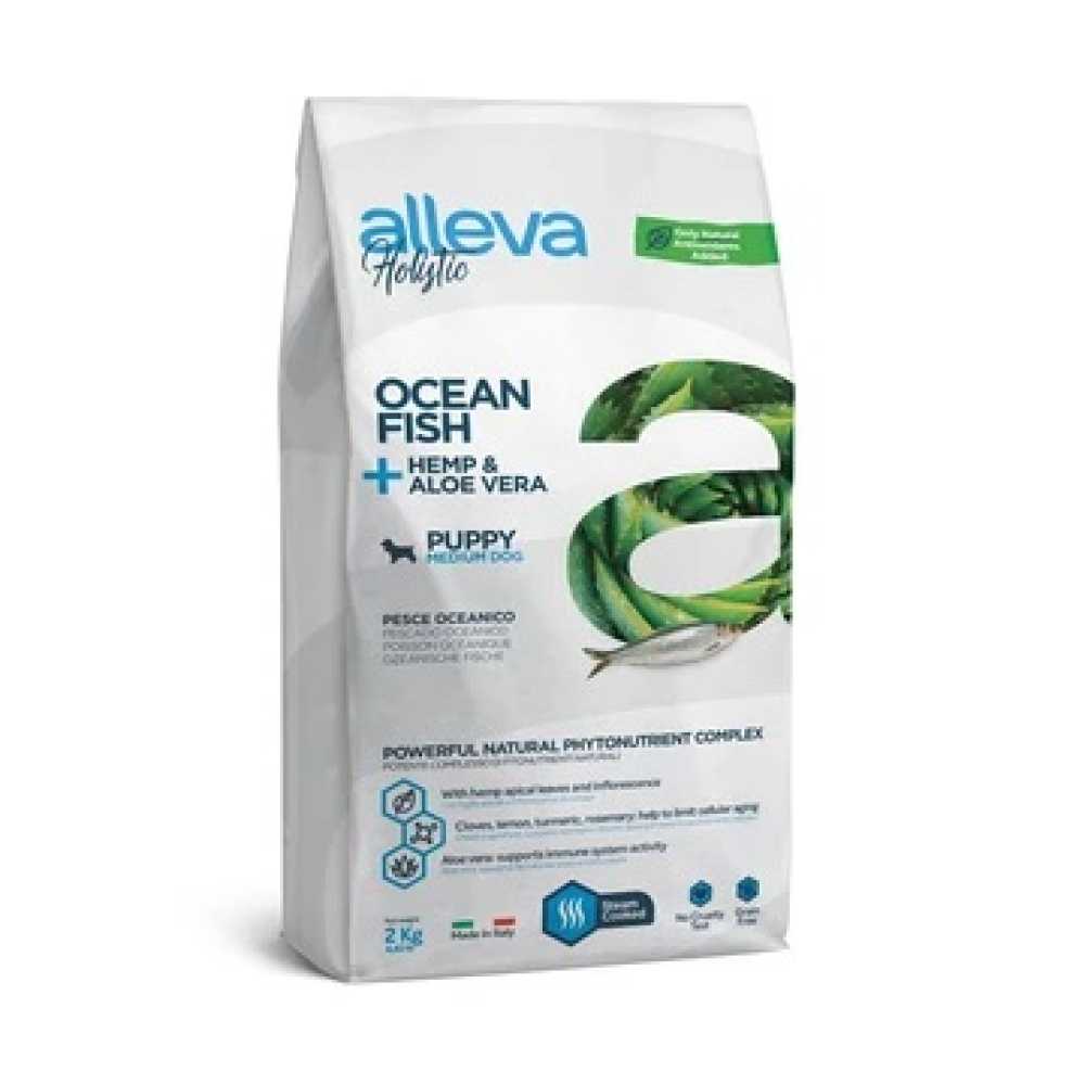 Alleva hrana za štence HOLISTIC Medium Puppy&Junior - okeanska riba 800g