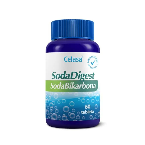 SodaDigest Sodabikarbona, 60 tablete, Celasa