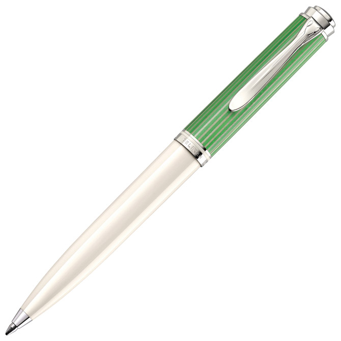 Olovka hemijska Souveran K605+poklon kutija sivo-zelena Pelikan 818223 zeleno-bela