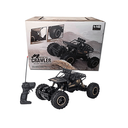 Metalni džip crni na daljinski Rock Crawler