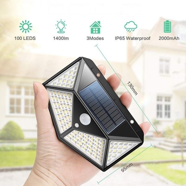 Solarna Led Zidna Lampa