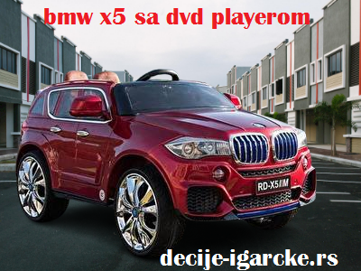 AUTO NA AKUMULATOR BMW X5 SA MEKIM GUMAMA I KOZNIM SEDISTEM DVD PLAYER