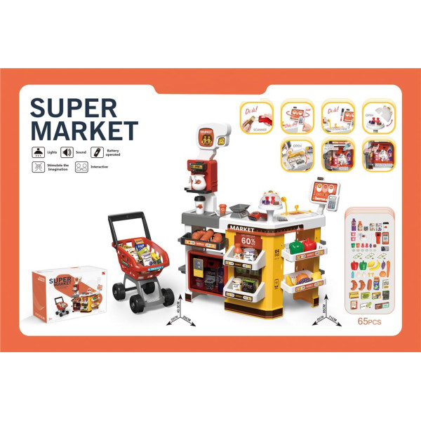 SUPER MARKET SET 65 DELOVA NA BATERIJE