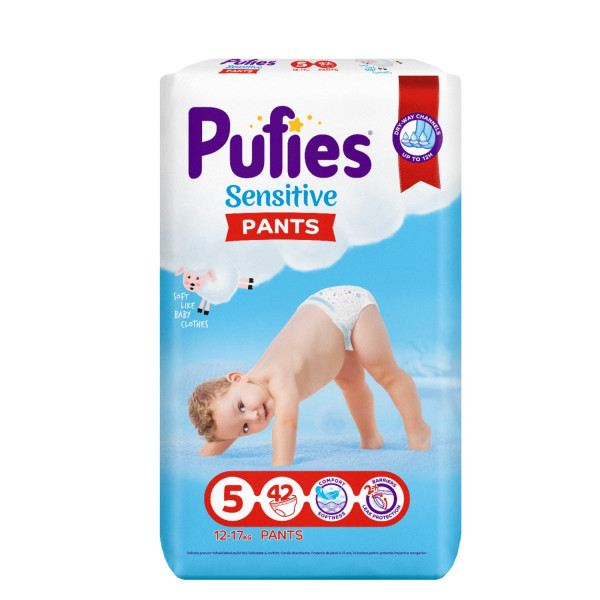 Pufies pelene pants sensit.5 junior 12-18kg 42kom