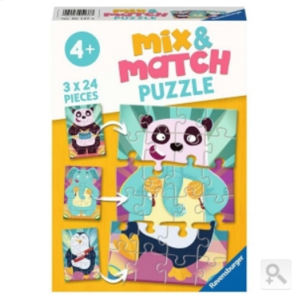 Ravensburger Mix&Match puzzle (slagalice) - Smešne životinje RA05137