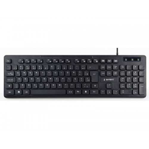 Gembird multimedijalna tastatura chocolate slim black