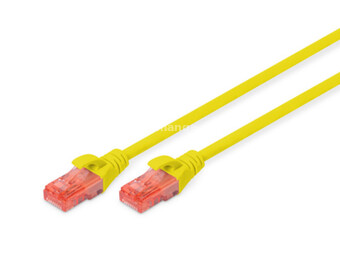 DK-1612-010 patchcord kabl 6 U/UTP CCA 1m žuti