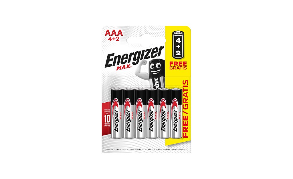 Energizer Max AAA LR 3 .4+2 baterije