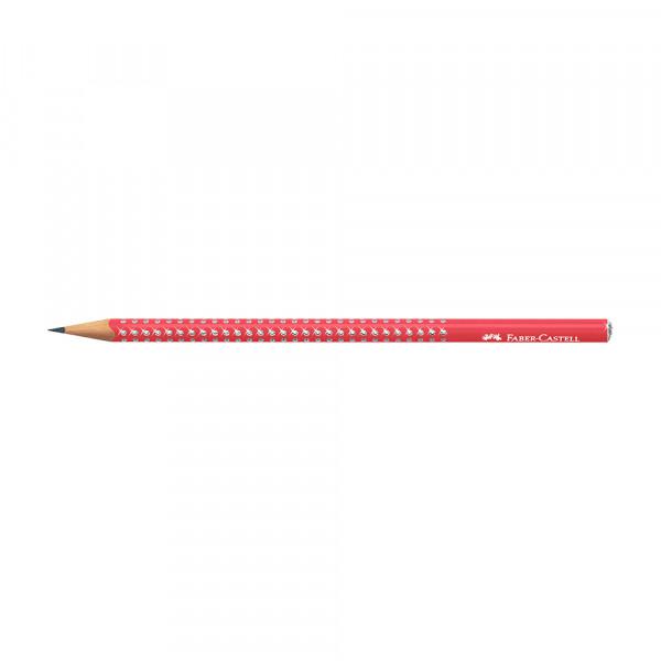Faber Castell Grafitna olovka Faber Castel GRIP HB Sparkle candy cane red 118240