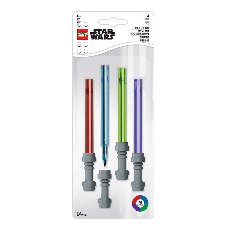 LEGO Star Wars gel olovka u obliku svetlosne sablje, 4 kom