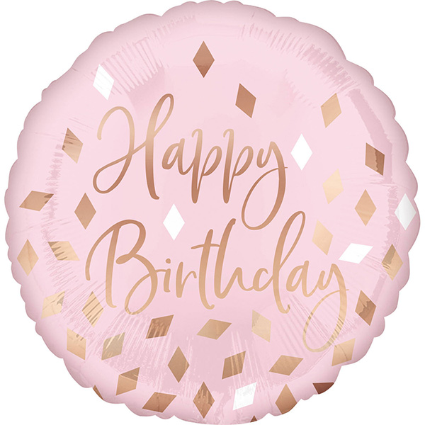 4211601
18″ Foil Blush Birthday