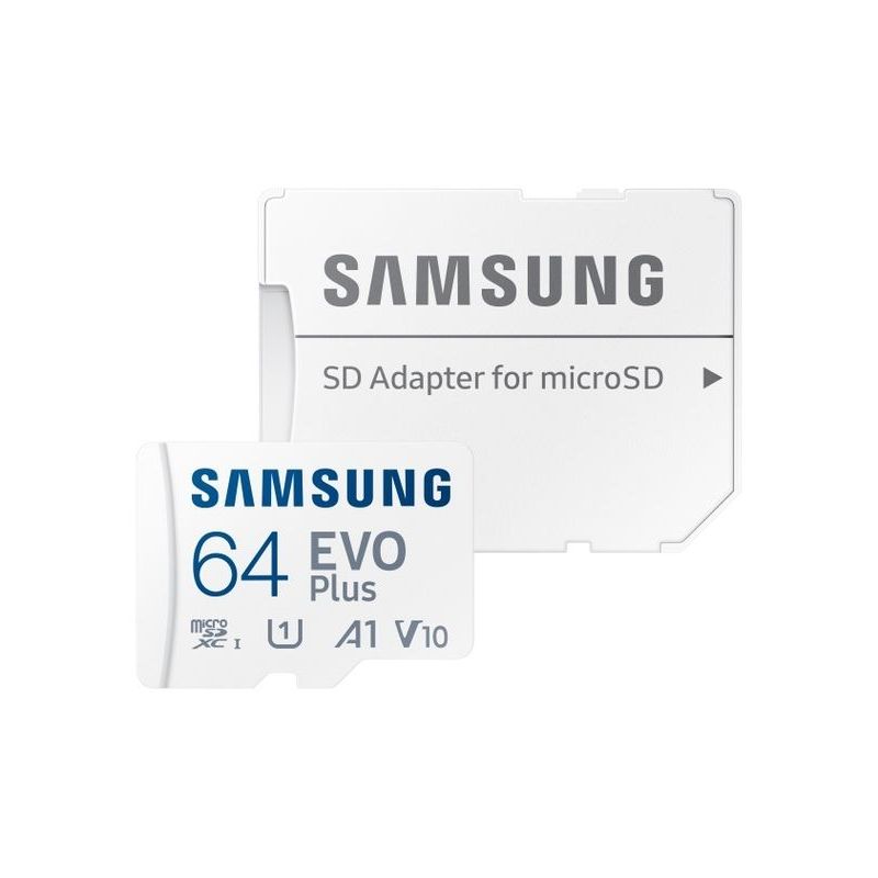 Samsung EVO PLUS MicroSD Card 64GB class 10 + Adapter MB-MC64KA