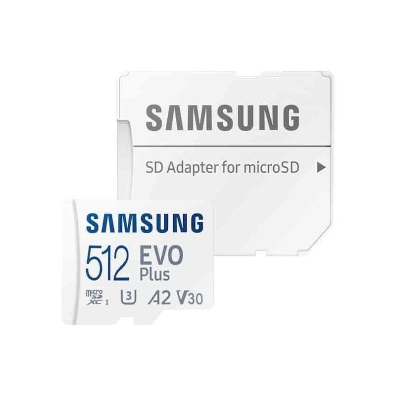 Samsung EVO PLUS MicroSD Card 512GB class 10 + Adapter MB-MC512KA