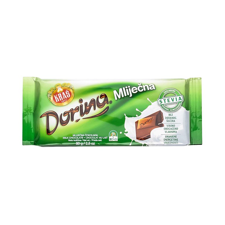 Kraš dorina čokolada Stevia 80g