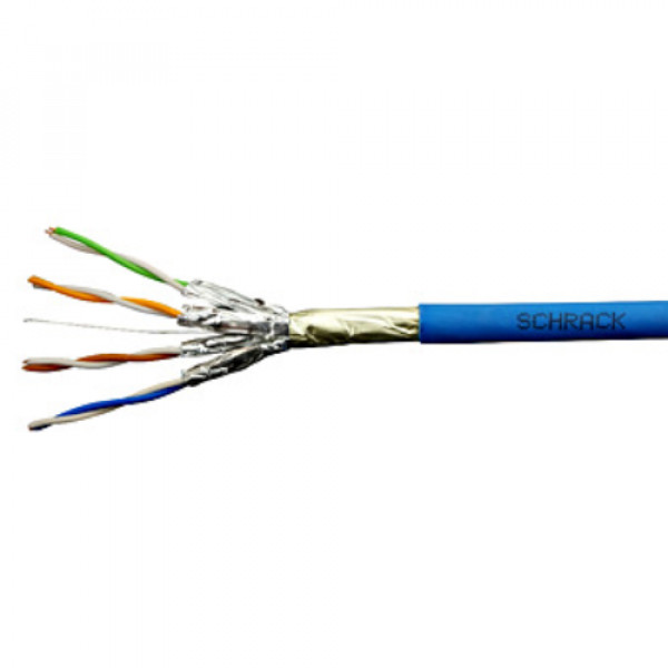 FTP cable CAT 6A F/FTP - 500 Mhz, 4x2xAWG-23, LSOH plavi Schrack HSEKP423HA