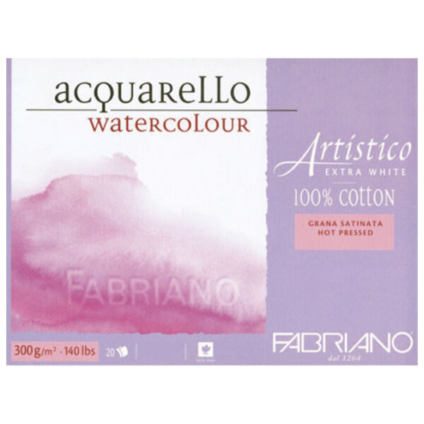 Fabriano Blok Watercolour Artistico extra white 30×45/20L 300g 19303045