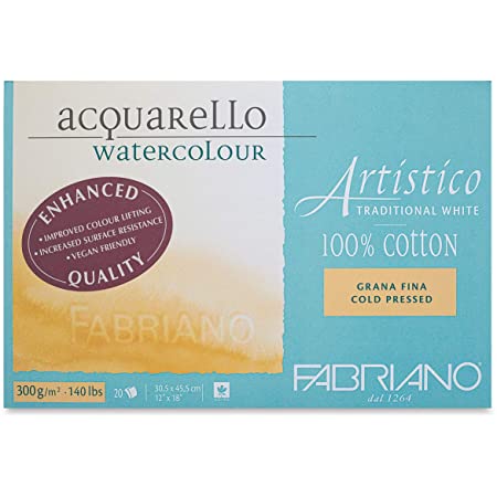 Fabriano Watercolour Artistico traditional white 30.5×45.5/20L 300g 19013045
