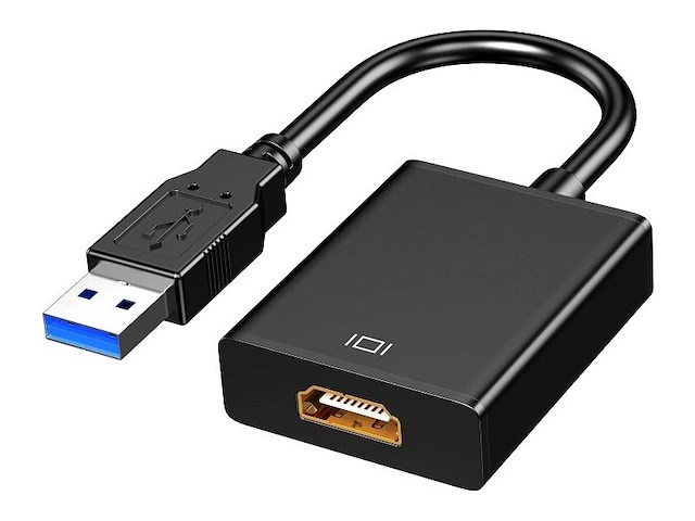 Adapter-konvertor USB 3.0 muski na HDMI zenski!
