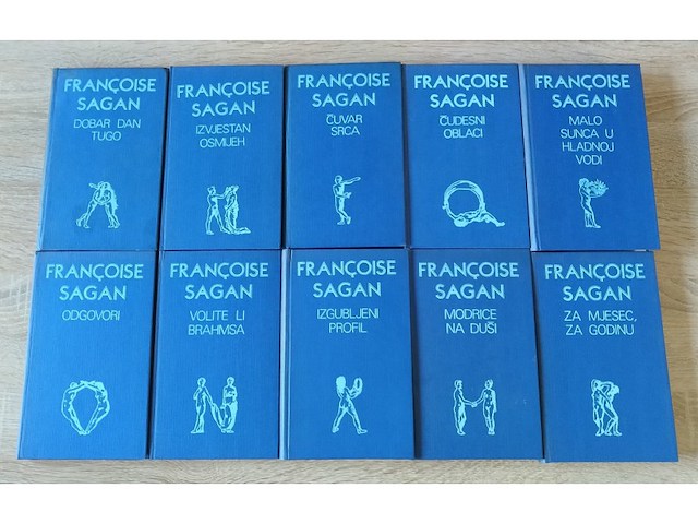 Lot 10 knjiga Francoise Sagan  Odabrana dela