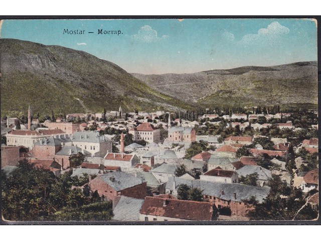 Kraljevina YU 1922 Mostar razglednica putovala