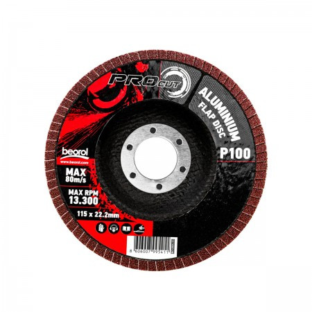 Brusni disk aluminijum, granulacija 100, fi115mm PROcut ( BD100A115 )