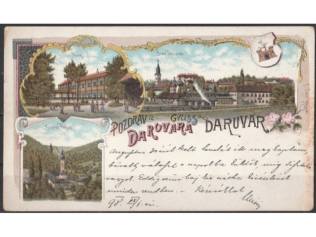 Hrvatska - Daruvar / litografija / 1898