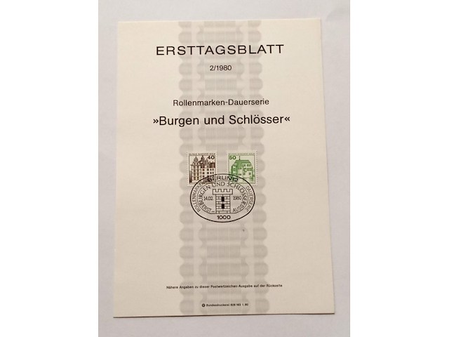 ETB Nemačka  - Burgen Und Schlosser - 1980.g