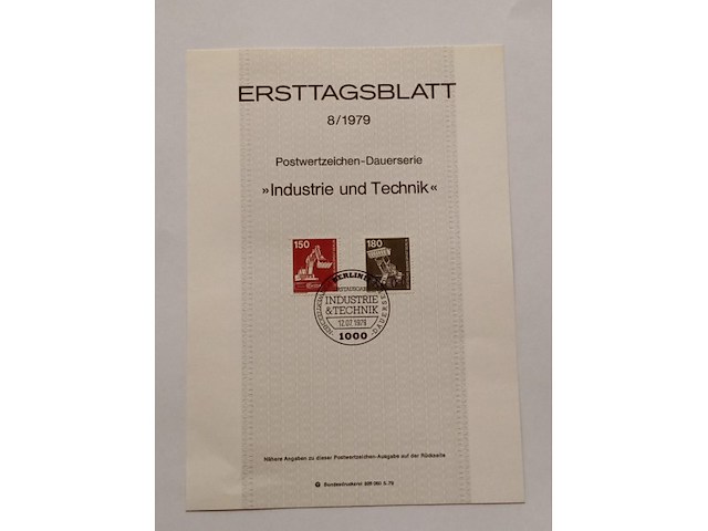 ETB Nemačka  - Industrija i Tehnika - 1979.g