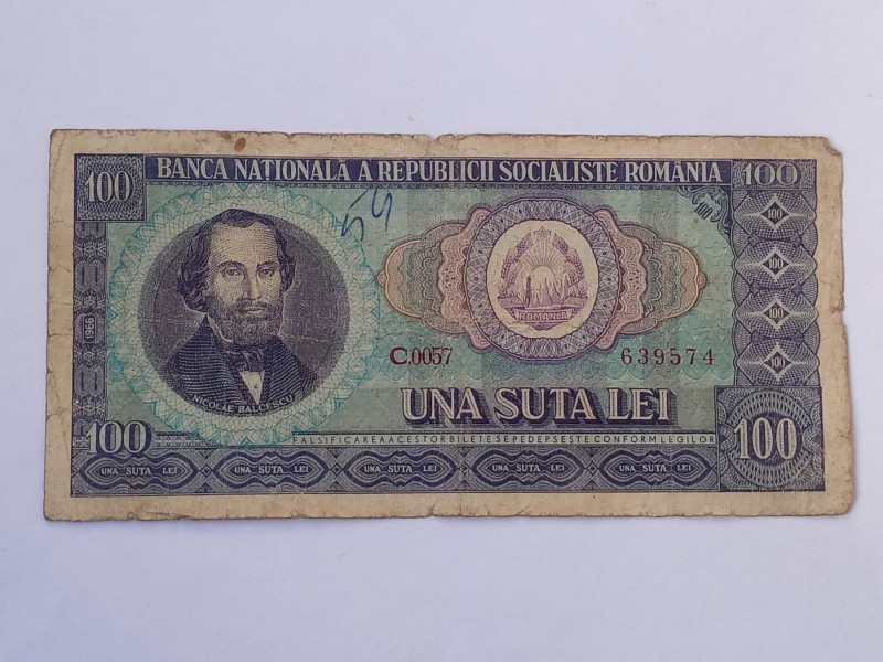 100 Lei 1966. - Rumunija -