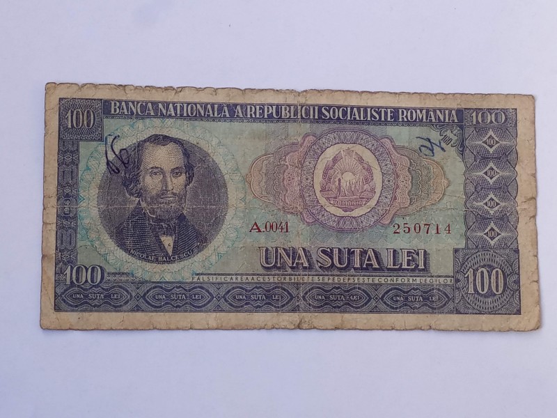 100 Lei 1966. - Rumunija -