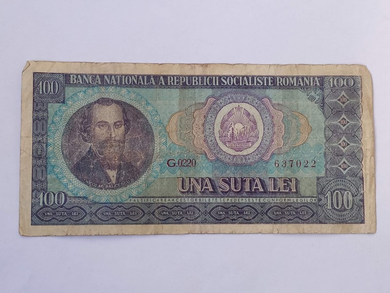 100 Lei 1966. - Rumunija -