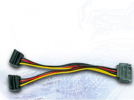 GEMBIRD SATA power splitter kabl 0.15m CC-SATAM2F-01
