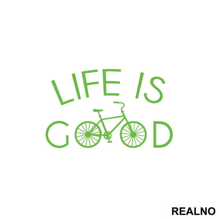 LIFE IS GOOD - BICKILOVI - BIKE - NALEPNICA