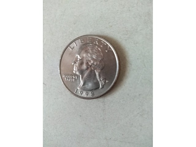 Quarter dollar  D,   USA ,1998.