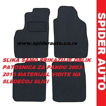 Tepih patosnice Fiat Panda 2003-2012