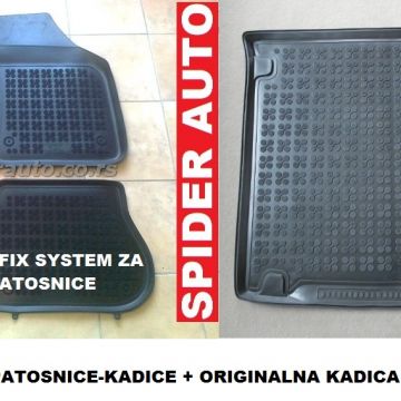 VW Caddy od 2004-2010 Komplet patosnica+kadica za gepek