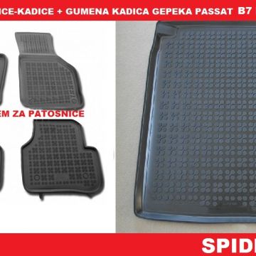 VW Passat B7 limuzina Komplet patosnica+kadica za gepek