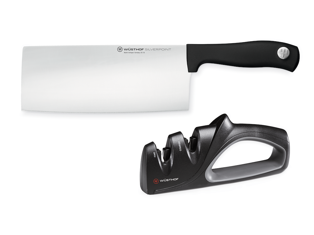 Kineski kuvarski nož SILVERPOINT + oštrač