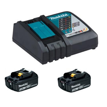 Makita set 7 (2 x BL1830B + DC18RC)