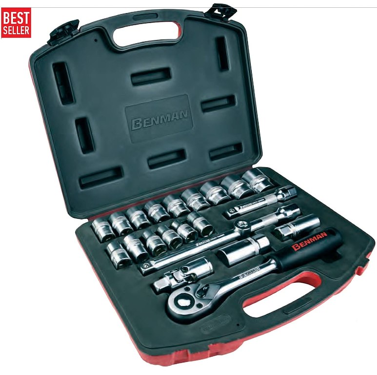 BENMAN – SET NASADNIH KLJUČEVA SA PRIHVATOM OD 1/2″ 70238